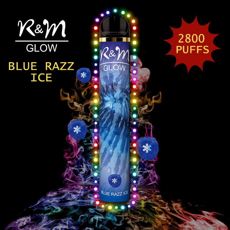 R&M GLOW 2800 Puffs Vape Pen |Blue razz ice from China manufacturer - R ...