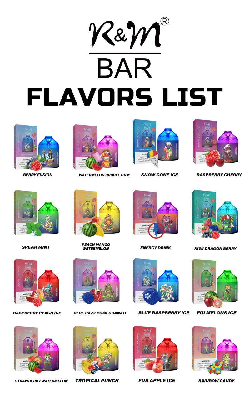R&M BAR OEM LOGO 5% Nicotine Disposable Vape|E-cigarette from China ...